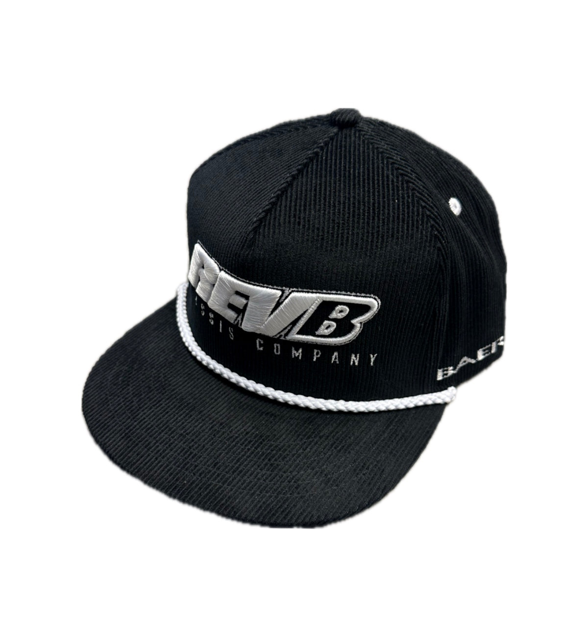 REVB CORDUROY COLLAB HAT - BLACK – REVB Chassis Company